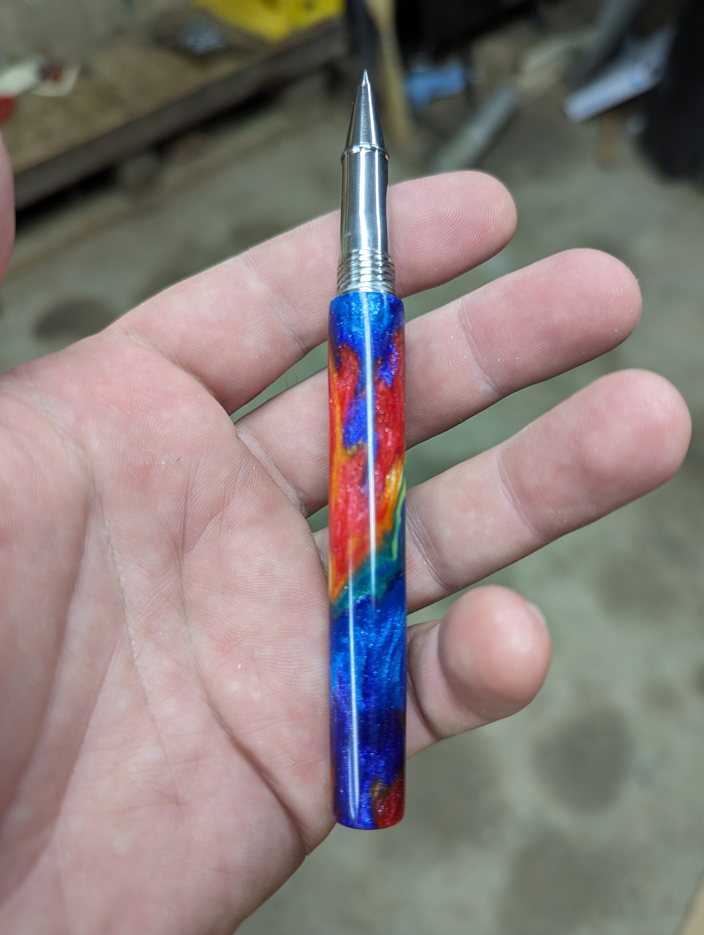Custom Rollerball Pen, Diamond Imbedded Resin - Etsy