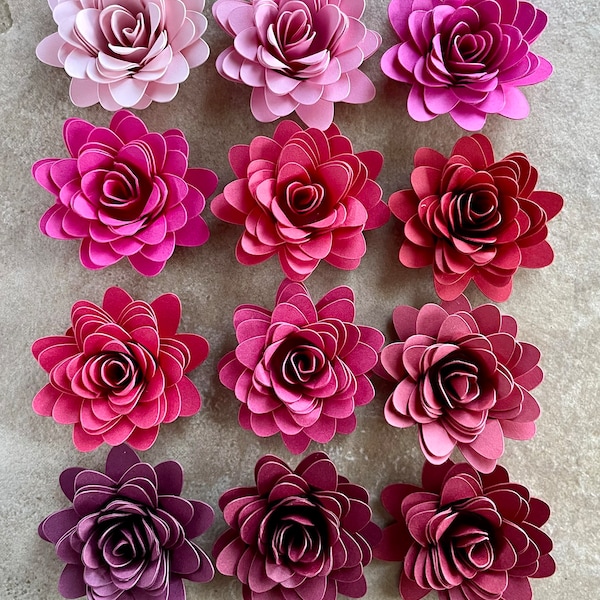 Spiral Paper Flowers - Etsy