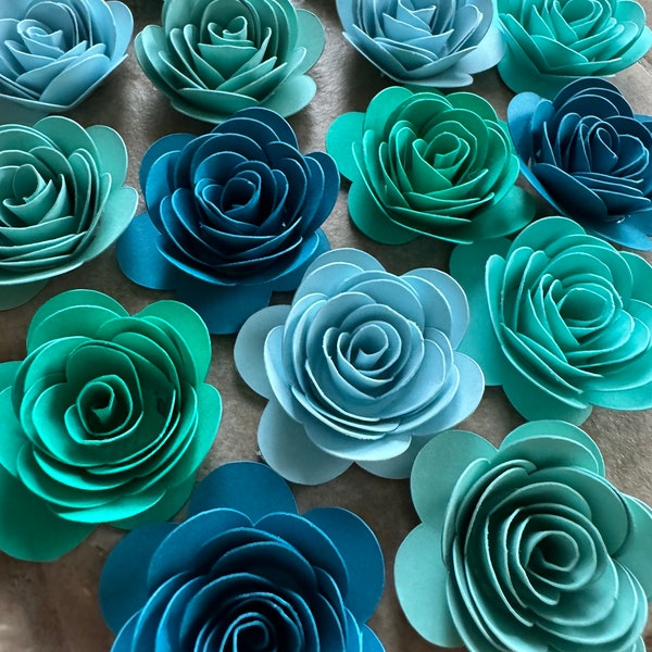 Aqua Blue Roses - Etsy