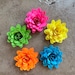 15pk Neon Starburst Rolled Paper Flowers 1” Inch - Etsy