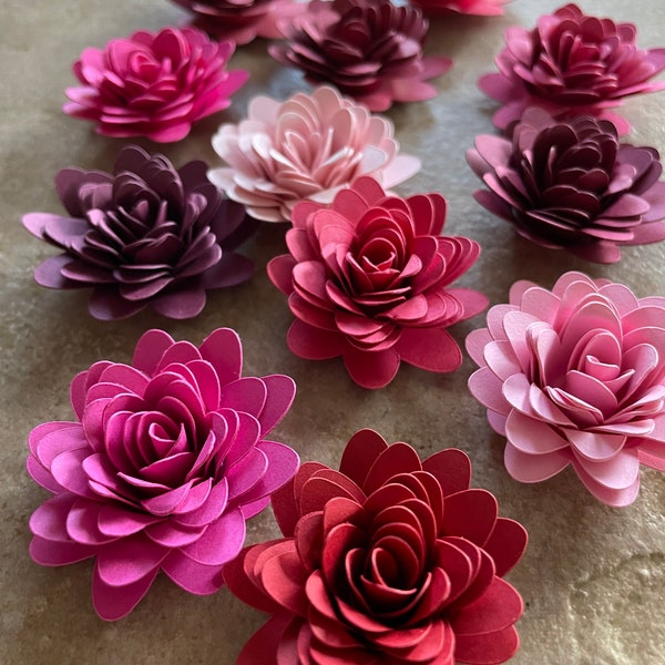 Spiral Paper Flowers - Etsy