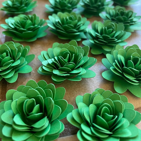 Green Paper Flowers - Etsy