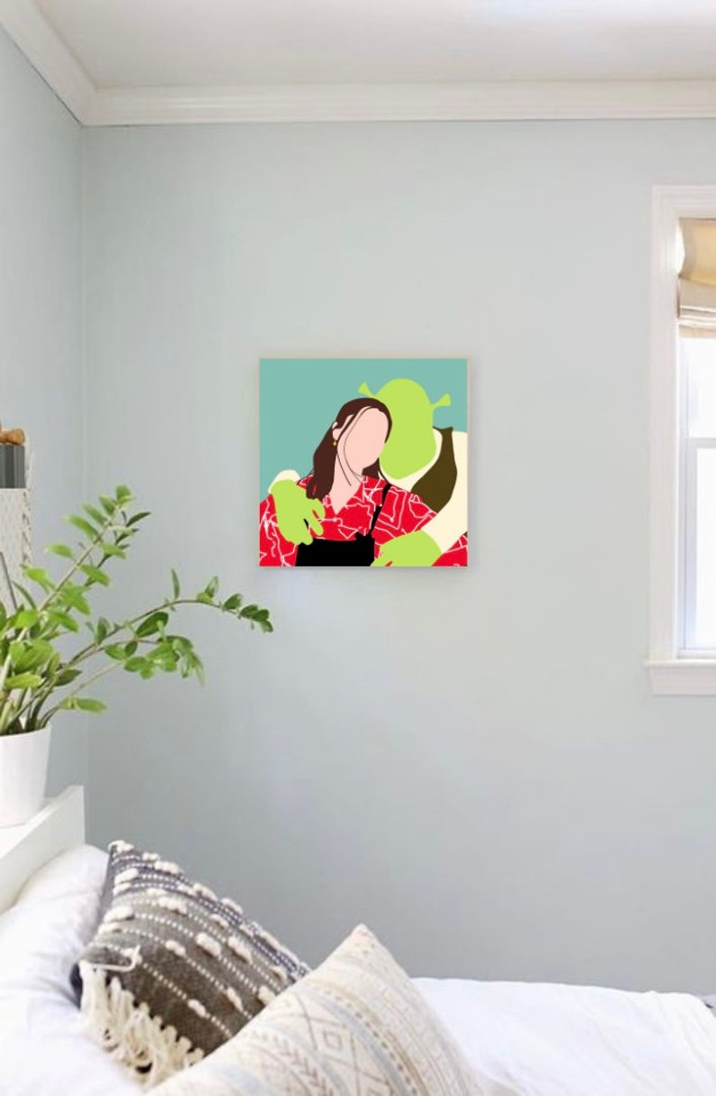CUSTOM SHREK DRAWING // Portrait of You With Shrek // Shrek Art - Etsy