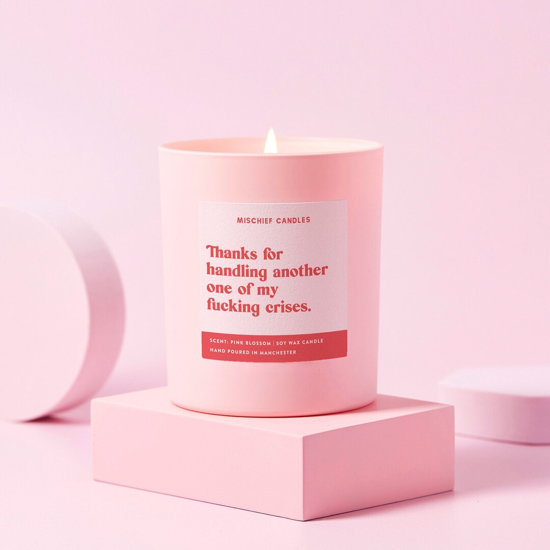 Thank You Gift Funny Thank You Gift Funny Candle Soy Wax Candle ...