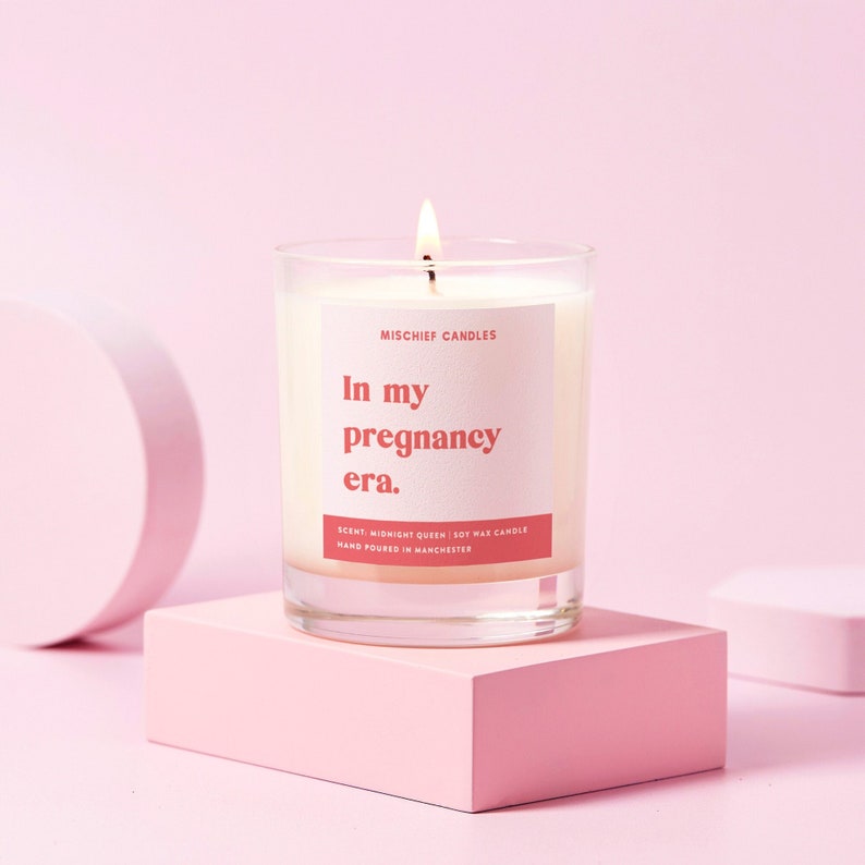 Mum to Be Gift: 'in My Pregnancy Era' Soy Wax Candle - Etsy UK