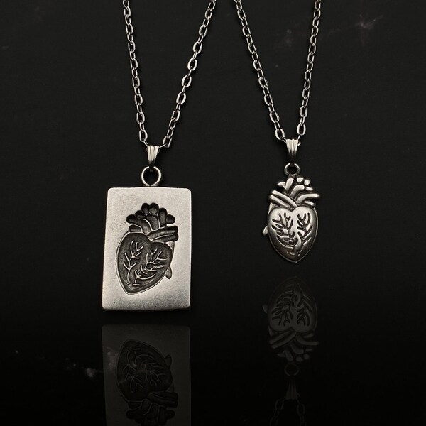 Human Heart Necklace - Etsy