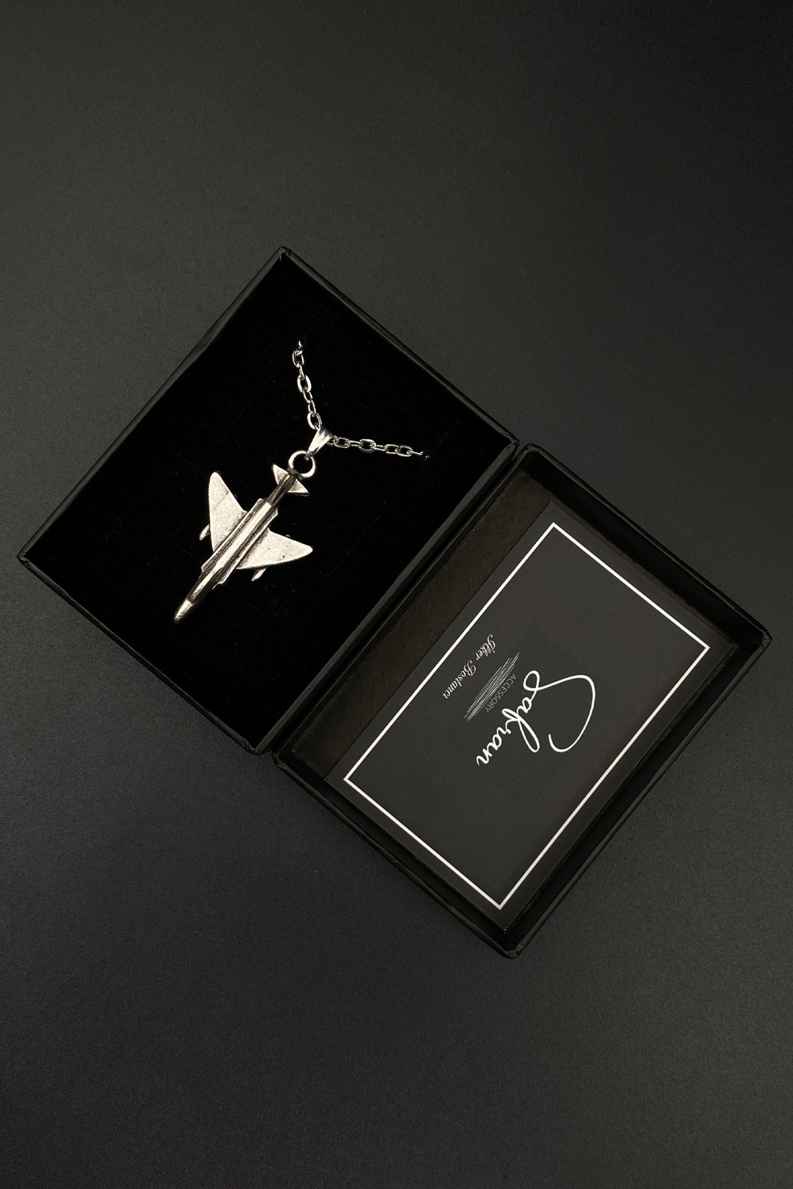 F4 Phantom Fighter Jet Necklace: Sterling Silver Plated Airplane ...
