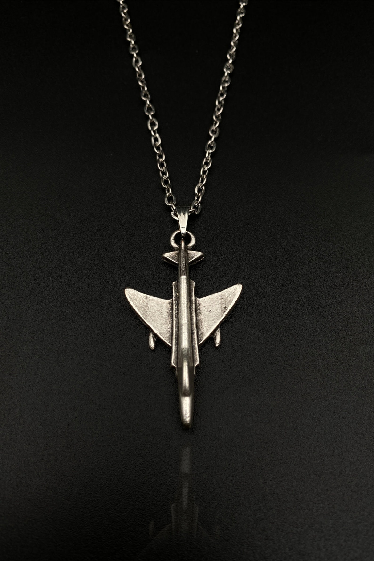 F4 Phantom Fighter Jet Necklace: Sterling Silver Plated Airplane ...