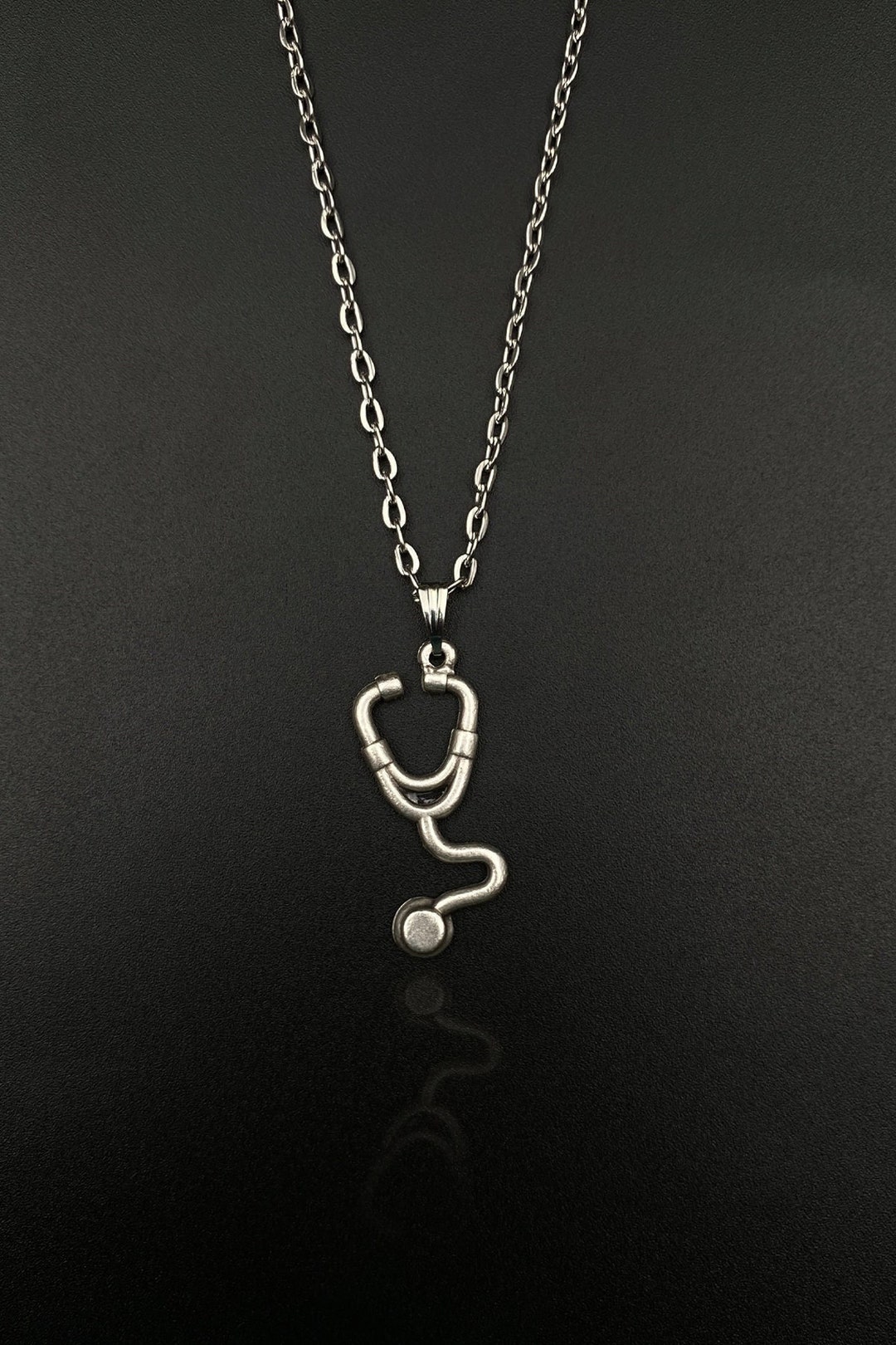 Stethoscope Men Women Necklace, Stethoscope Necklace, Nursing Gift ...