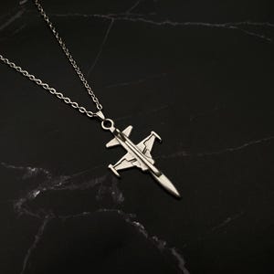 Fighter Airplane Jet Necklace, Aviation Gifts, Travel Lover ...