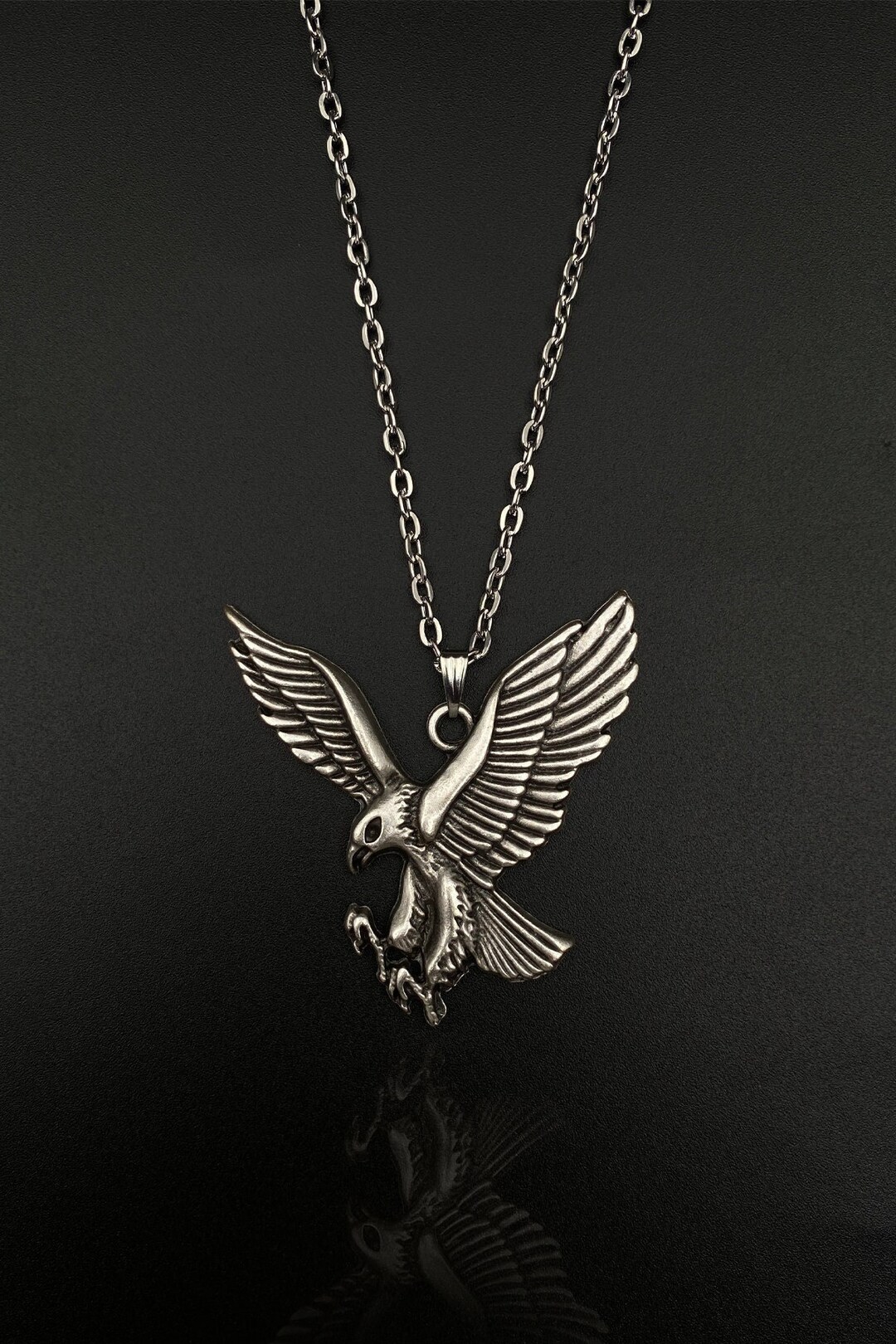Animal Eagle Silver Gift Necklace | Hawks Jewelry | Fathers Day | Gift ...