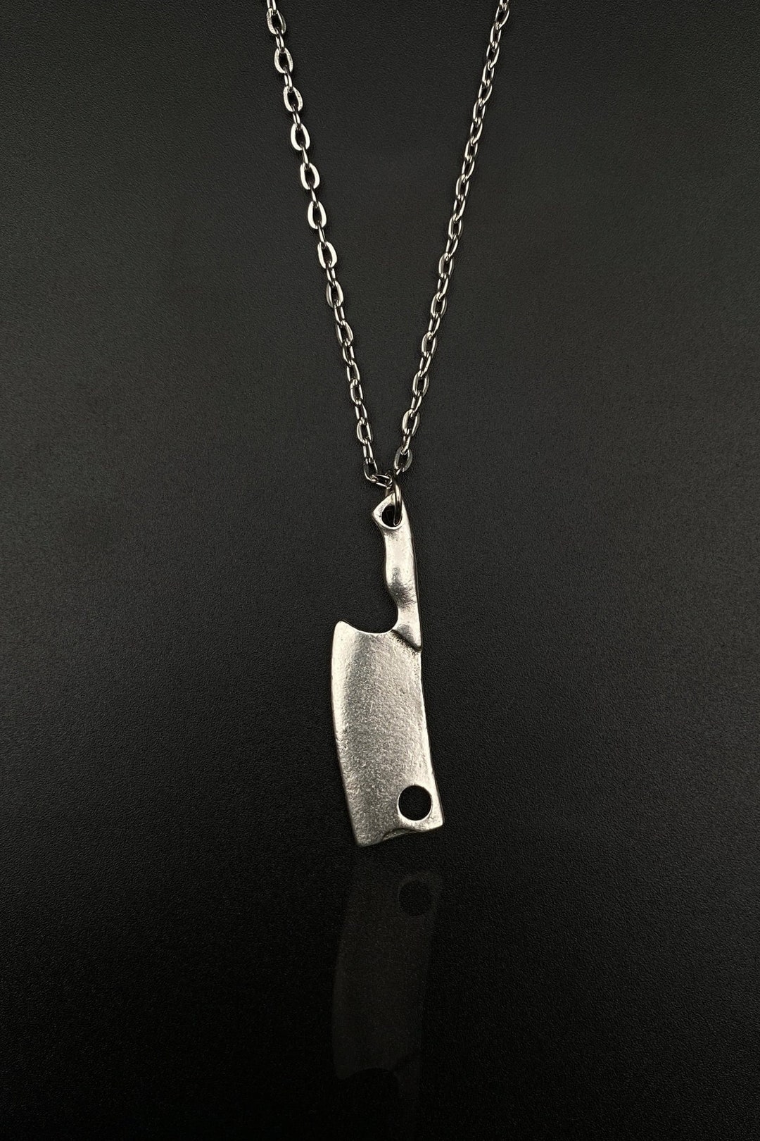 Cleaver Knife Necklace: Stainless Silver Plated Chef Jewelry Gift - Etsy