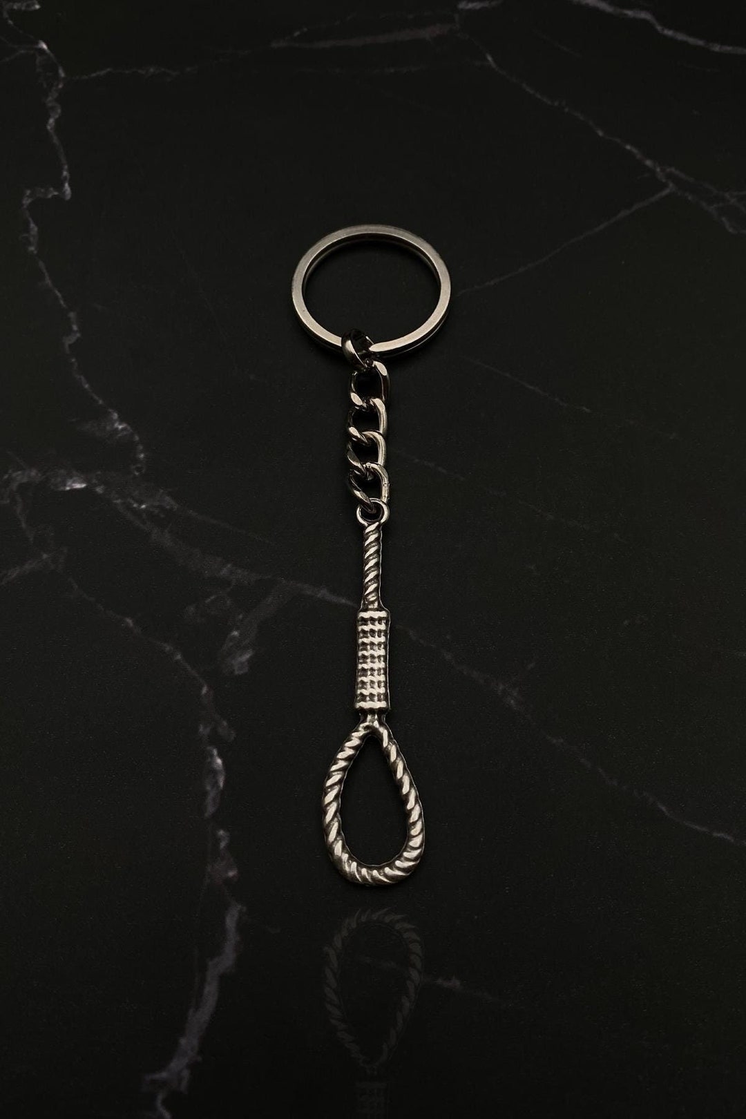 Handmade Hangman Noose Keychain: Gothic Rope Keyring - Etsy
