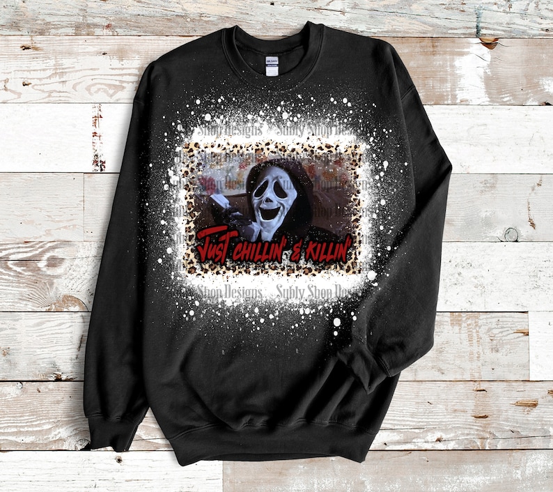 Ghost Face Just Chillin and Killin Sublimation Digital PNG File ...
