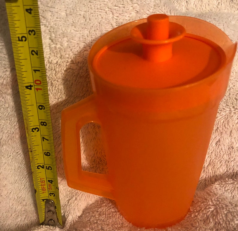Toy Tupperware Orange Pitcher With Lid - Etsy