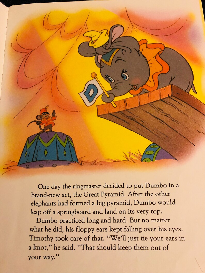 Walt Disney’s Classic DUMBO A Big Golden Book - Etsy