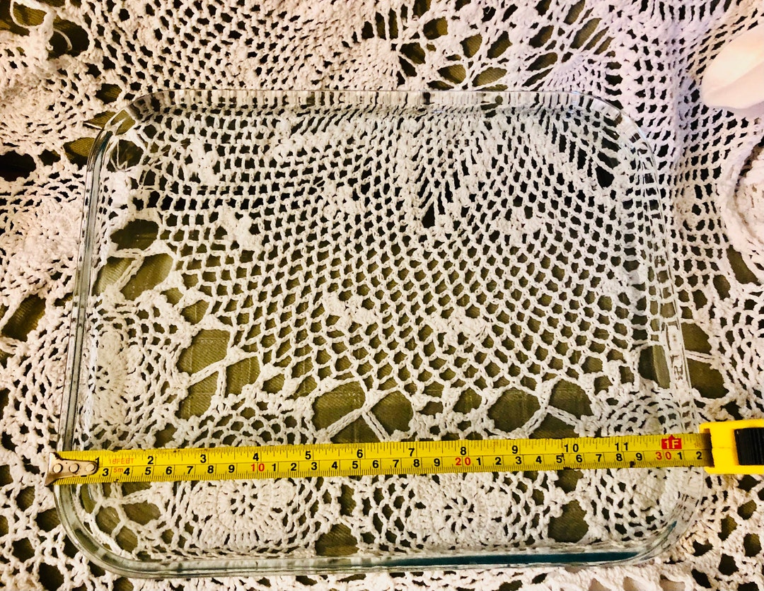 PYREX England 9 X 12 Checkered Glass Baking Sheet - Etsy