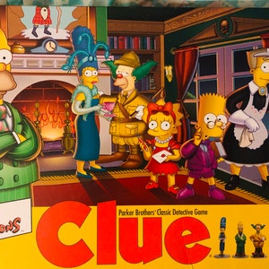 The Simpsons CLUE Game 2nd Edition 2002 - Etsy