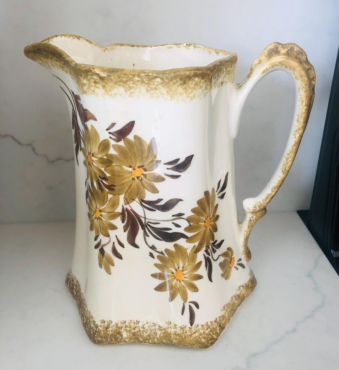 Cash Family Hand Painted Pitcher 1945 - Etsy