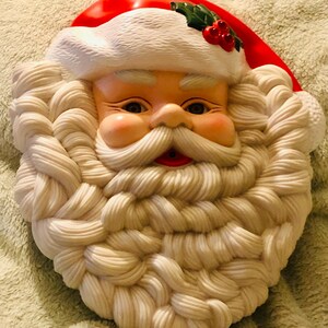 Plastic Talking and Music Playing Santa Face Made Be TELCO 1995 - Etsy