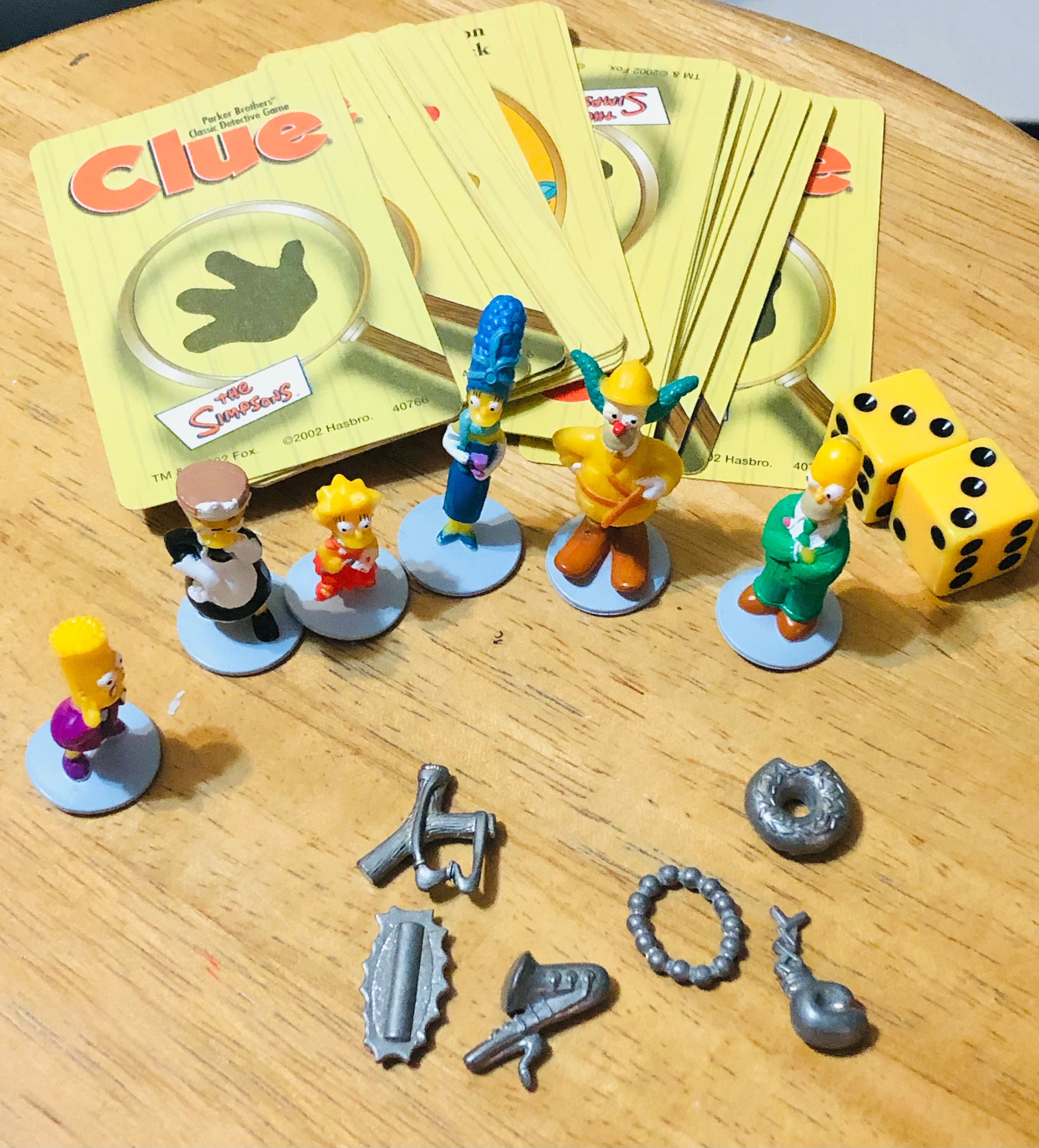 The Simpsons CLUE Game 2nd Edition 2002 - Etsy