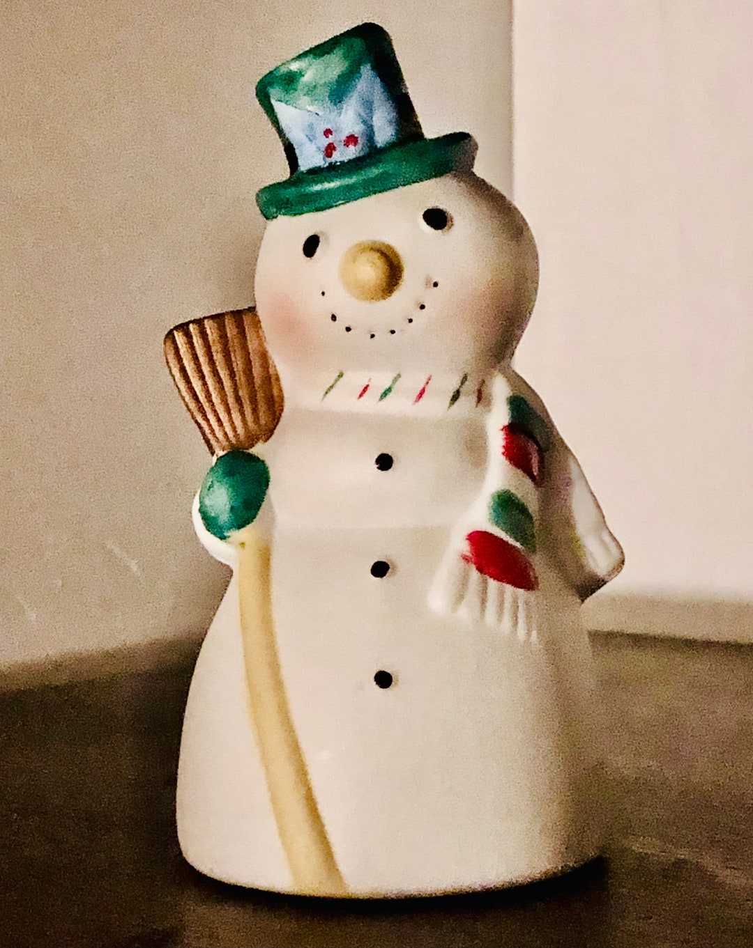 Vintage Snowman Bell by JSNY - Etsy