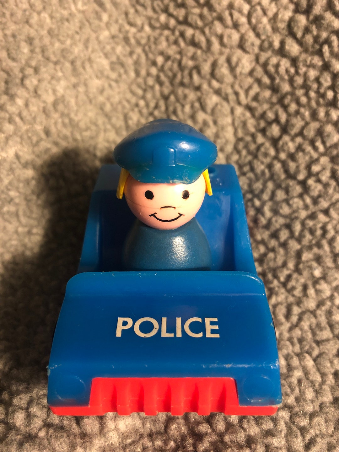 Vintage Fisher Price Police Car and Officer - Etsy