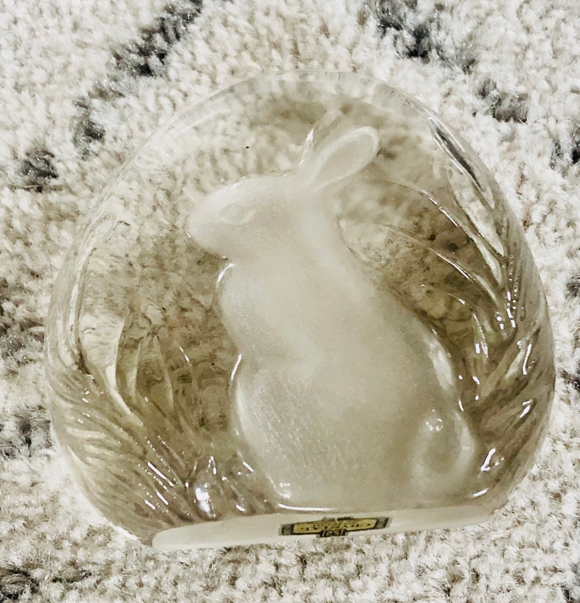 Zajecar Lead Crystal Rabbit Paper Weight Made in Yugoslavia - Etsy