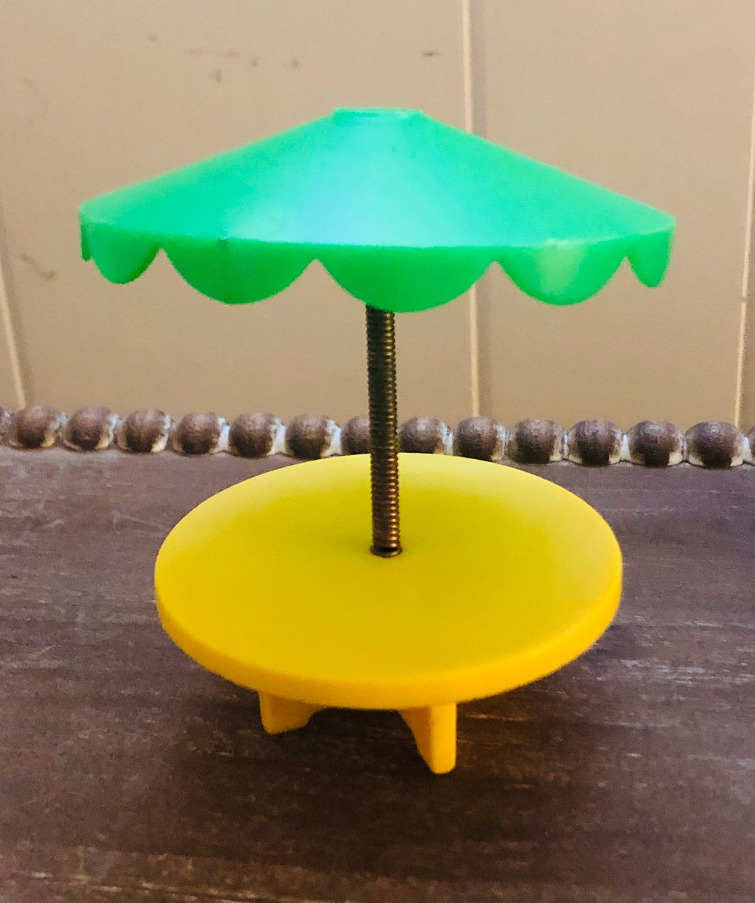Vintage Fisher Price Little People Table With Umbrella - Etsy