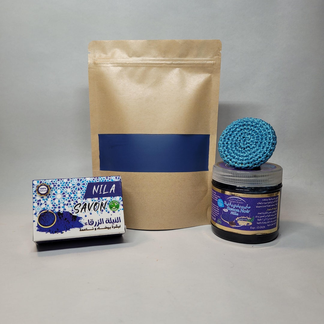 Nila Sahraouia Collection : 300g Blue Nila Powder , Nila Soap, Beldi ...