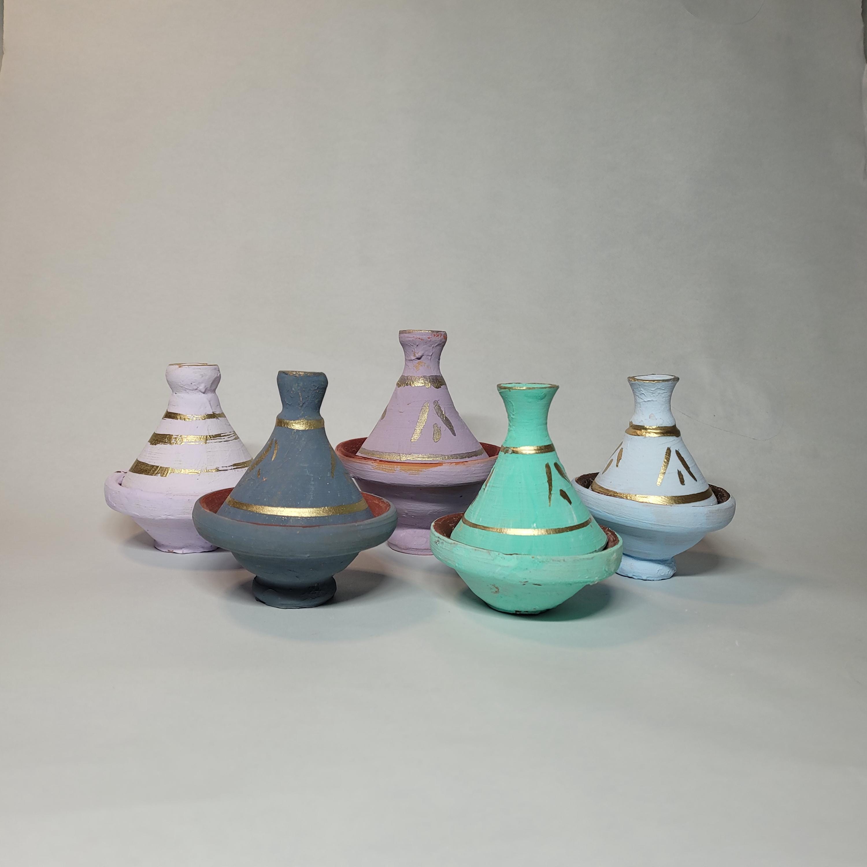 Handcrafted Mini Moroccan Tagine With Aker Fassi for Lips & Decoration ...