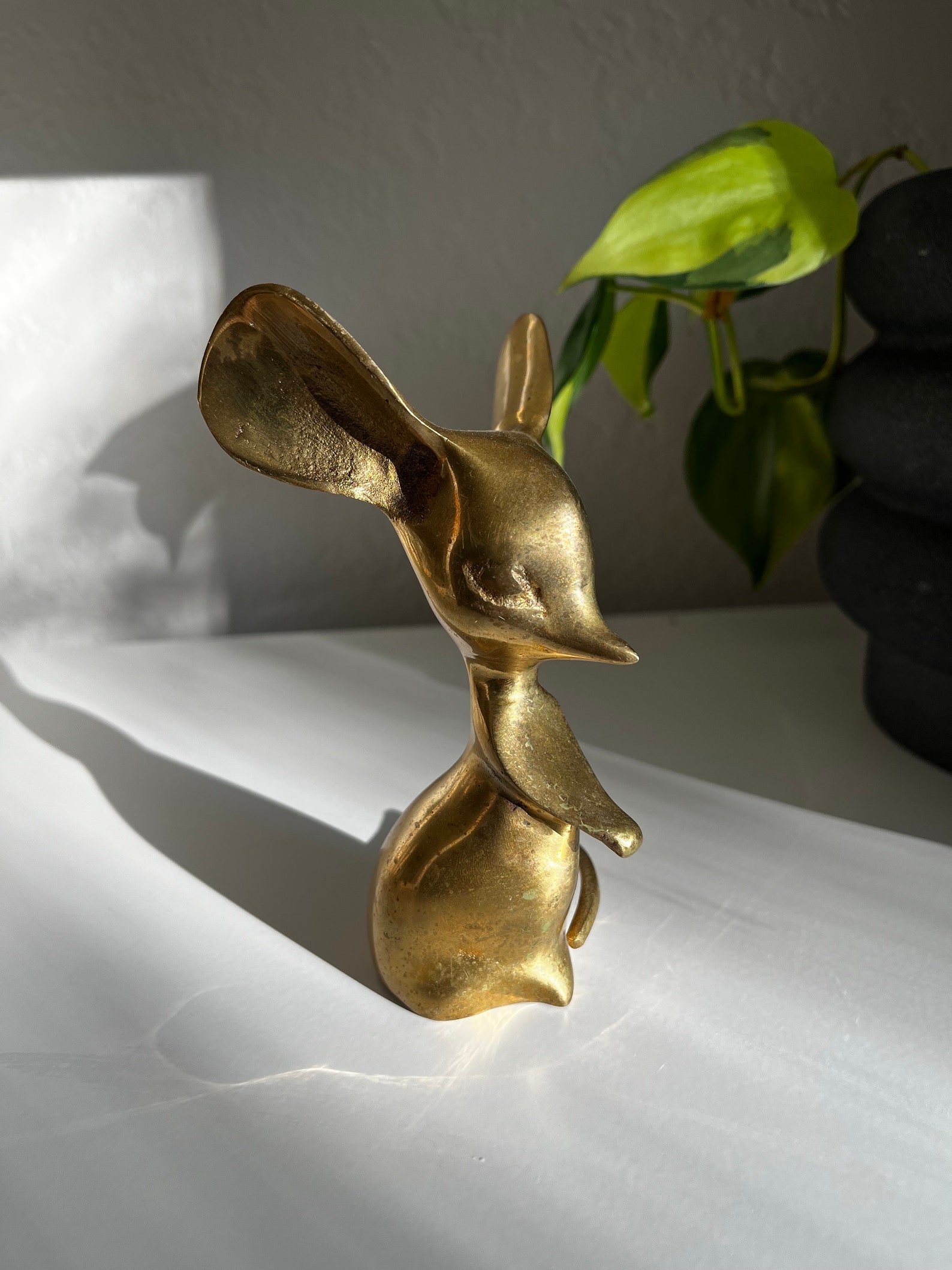 Vintage Solid Brass MCM Mouse Paper Weight - Etsy