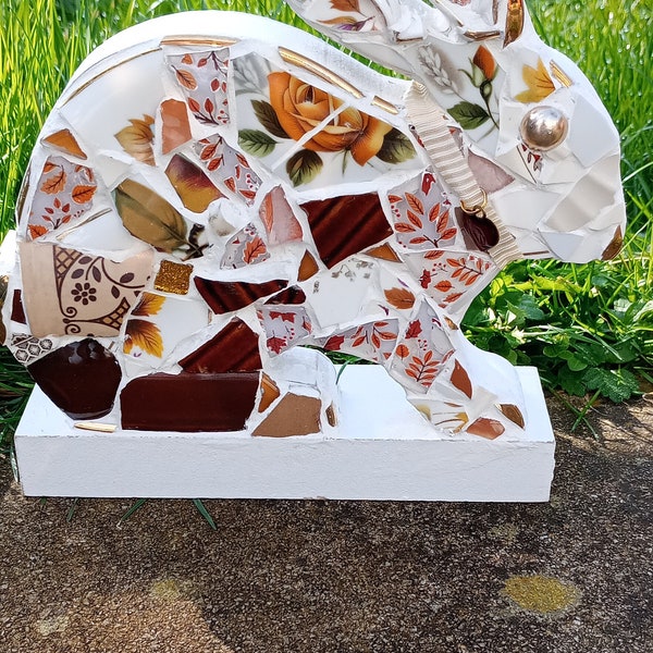 Rabbit Mosaic - Etsy