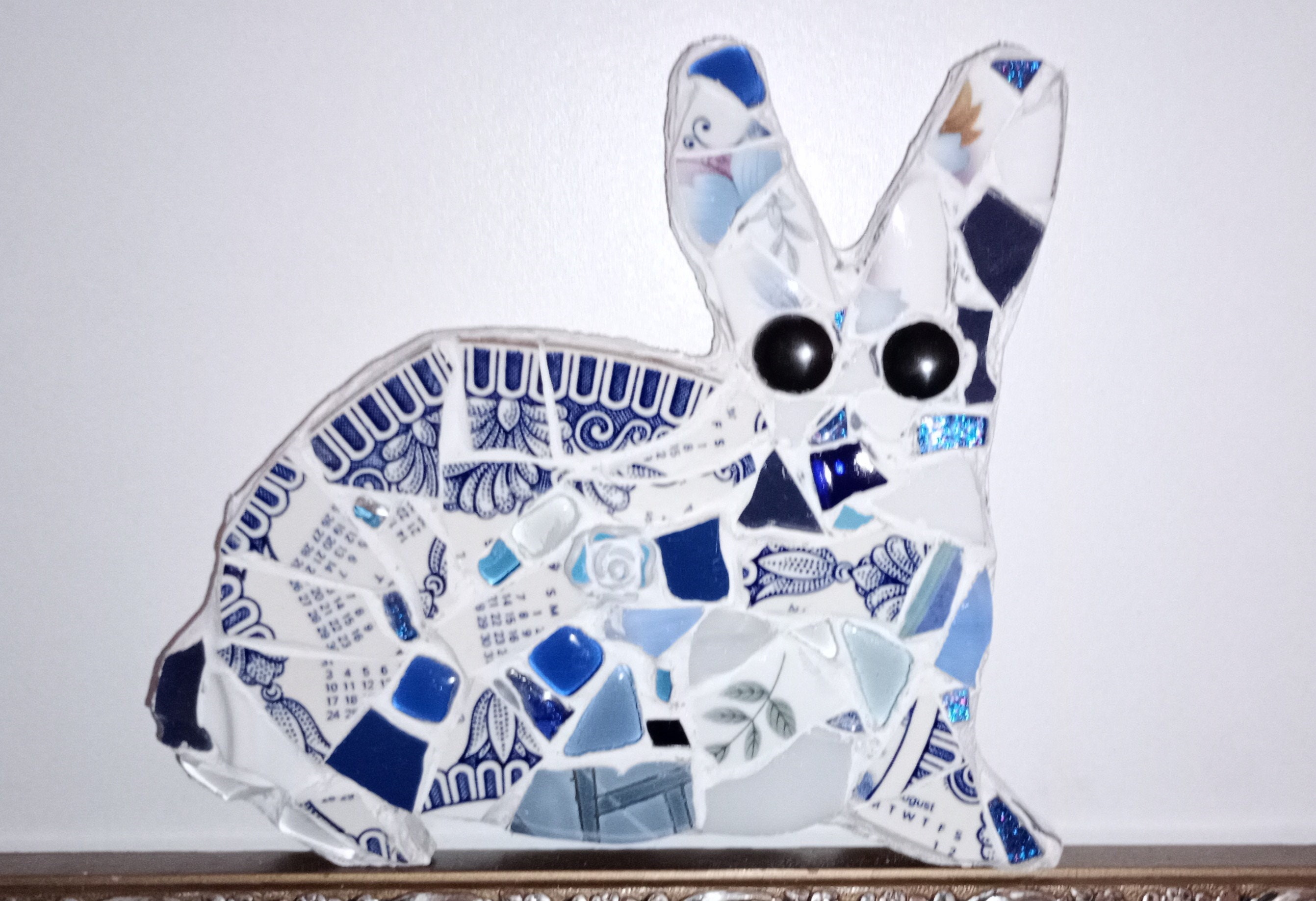 Rabbit Mosaic - Etsy