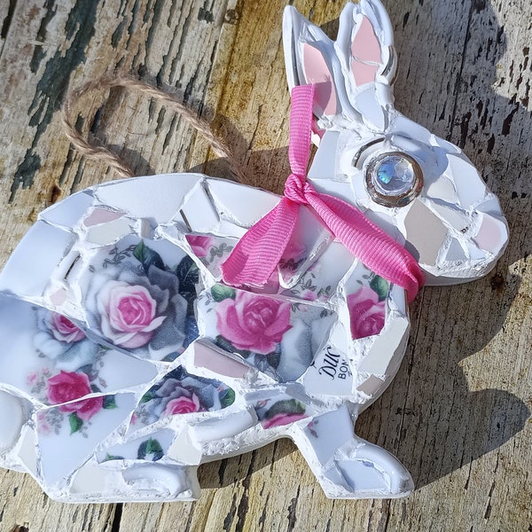 Rabbit Mosaic - Etsy