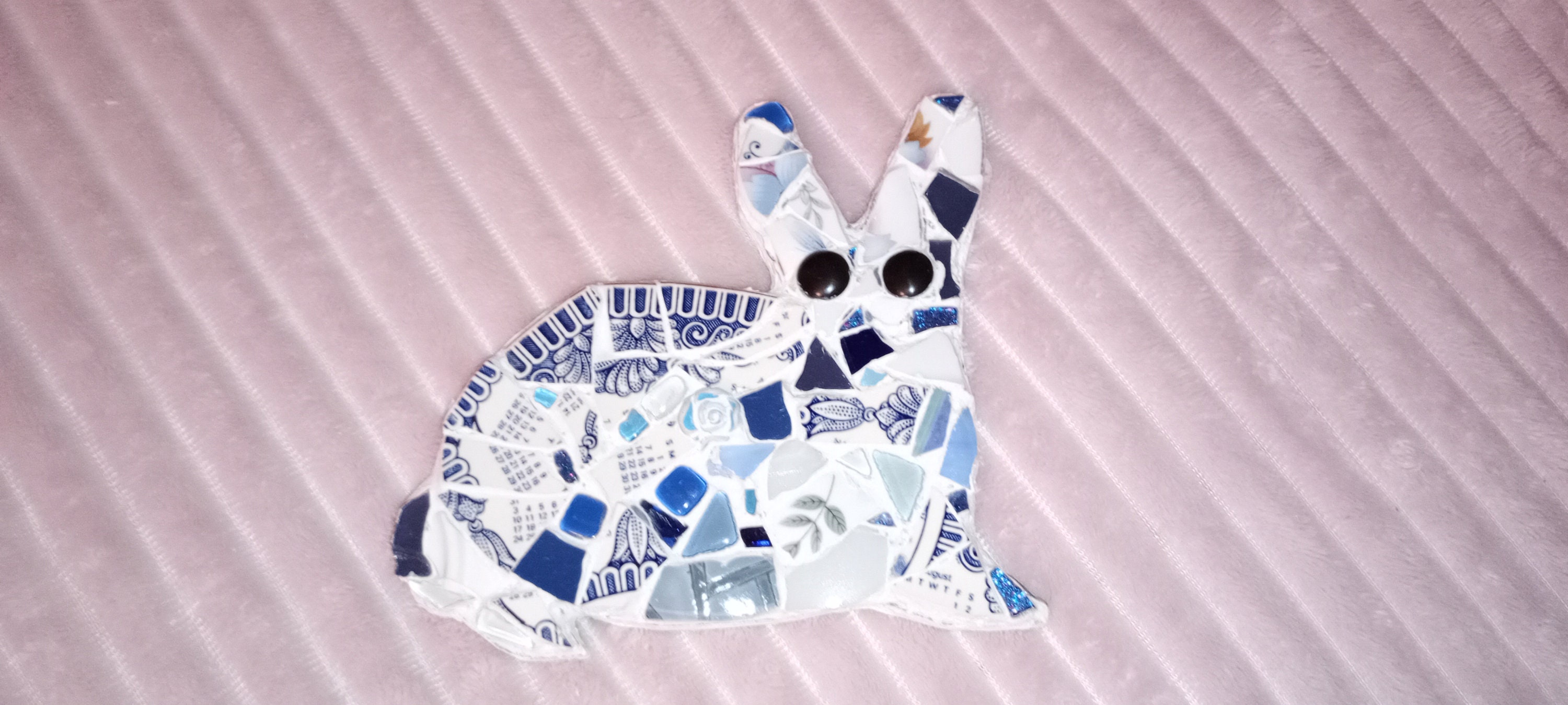 Rabbit Mosaic - Etsy