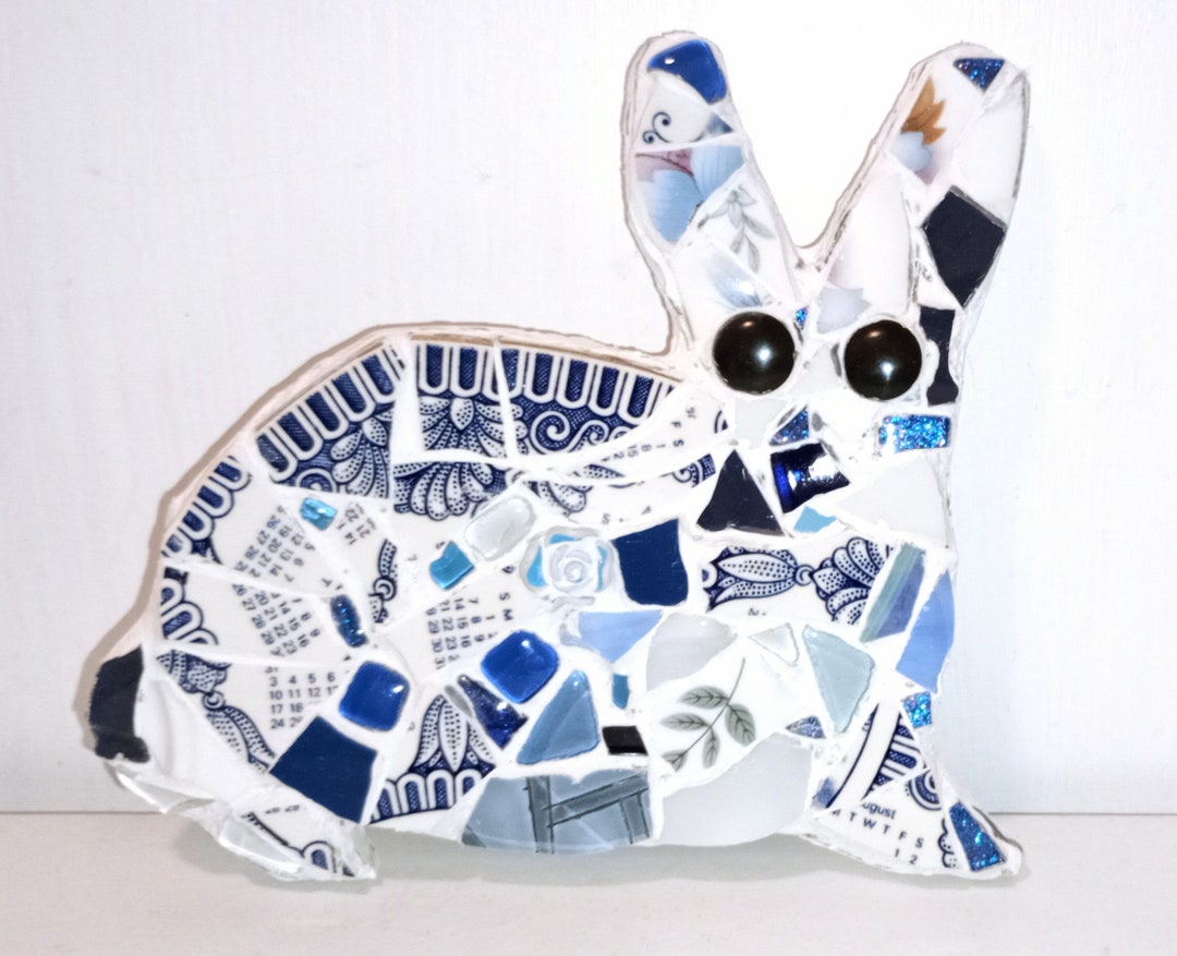 Rabbit Mosaic - Etsy