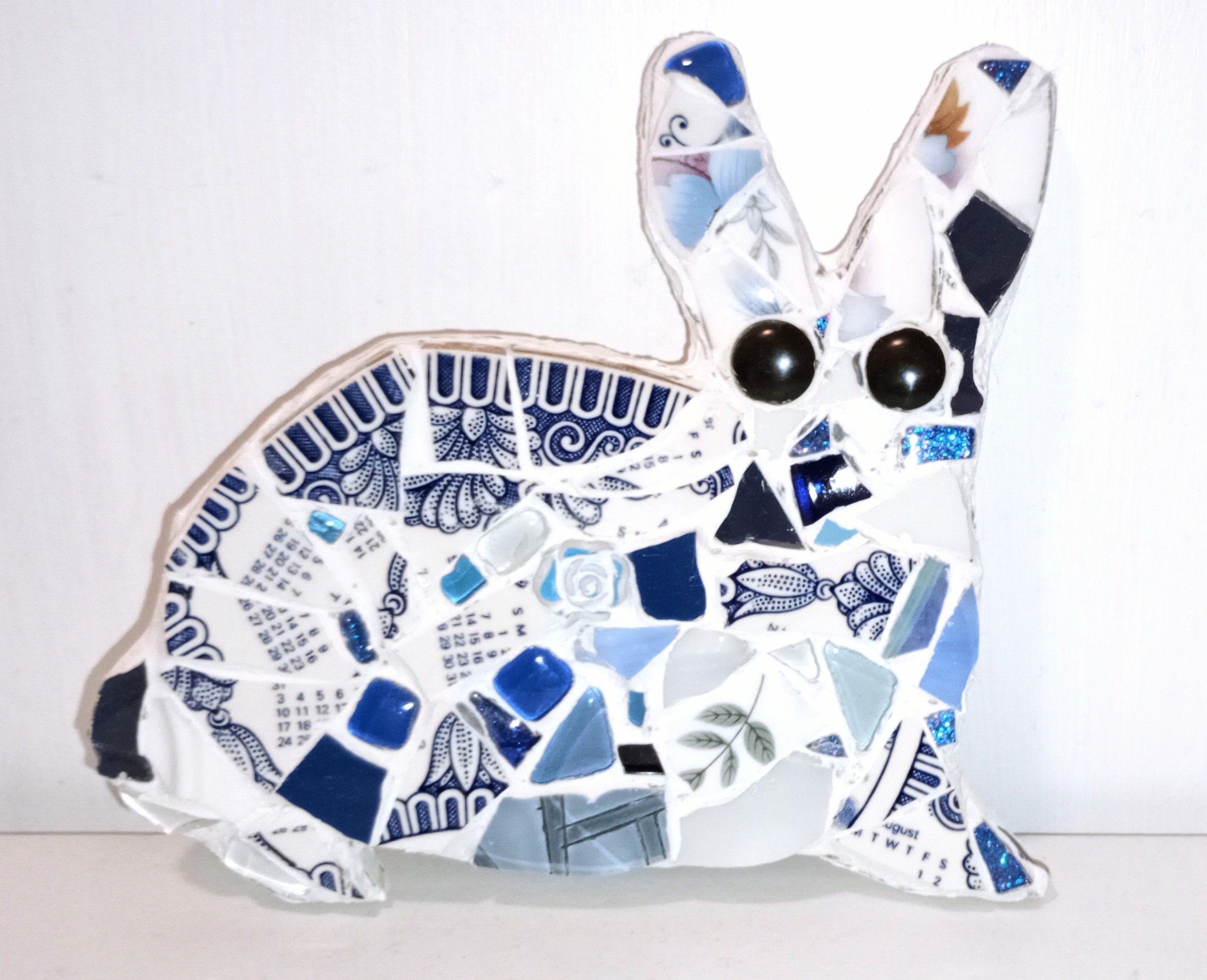 Rabbit Mosaic - Etsy