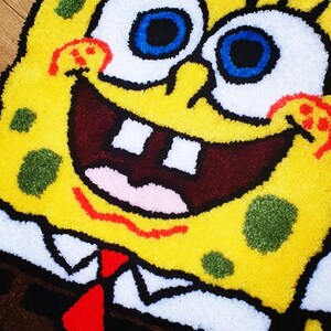 Spongebob Square Pants Hand Made Tufted Rug - Etsy