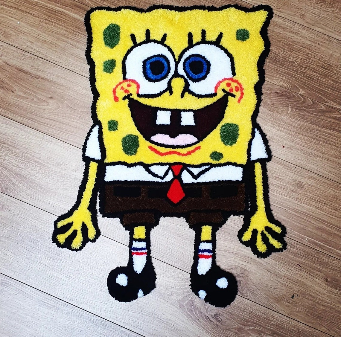 Spongebob Square Pants Hand Made Tufted Rug - Etsy