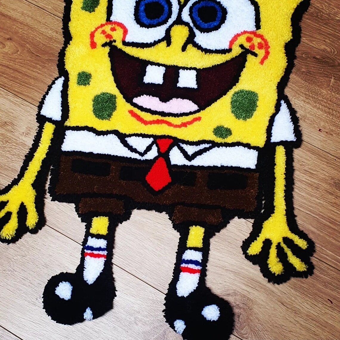 Spongebob Square Pants Hand Made Tufted Rug - Etsy