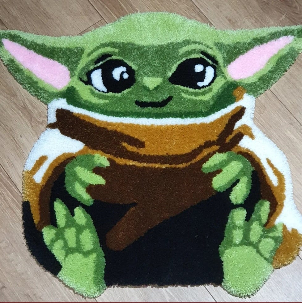 Baby Yoda Tufted Rug - Etsy
