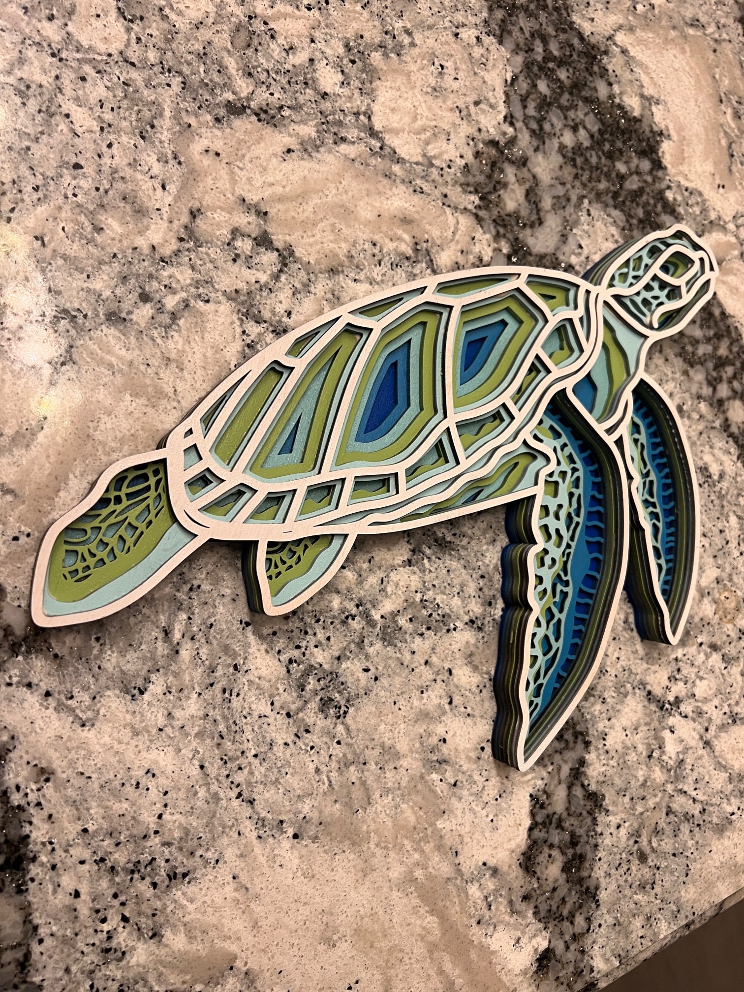 6 Layered Sea Turtle Mandala - Etsy