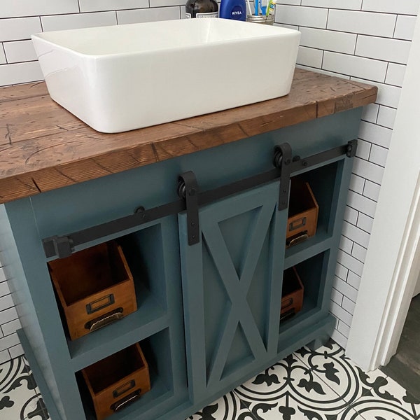 Barn Wood Vanity - Etsy