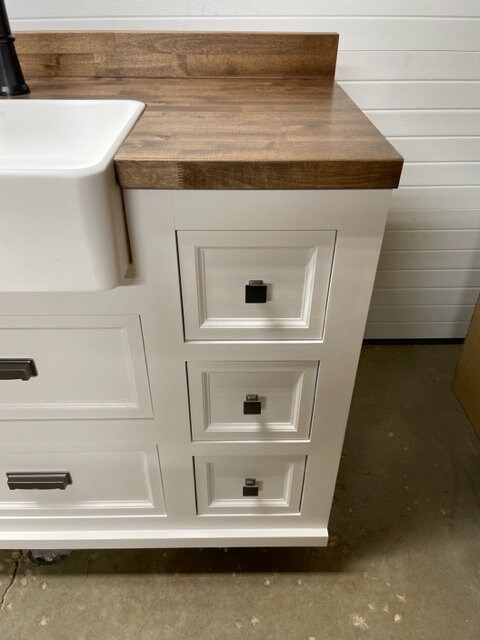 Lunar Apron Sink Bathroom Vanity free Shipping - Etsy
