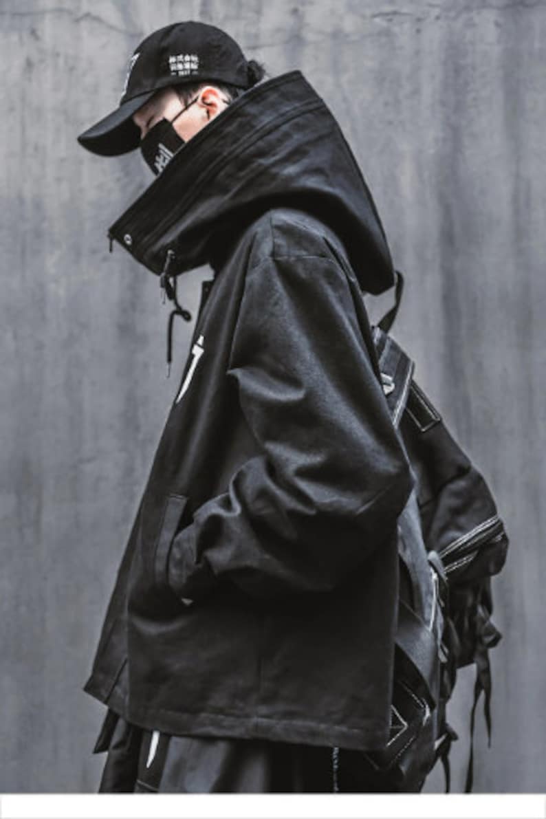 Atomic Bomb Techwear Jacket Cyberpunk Windbreaker With - Etsy