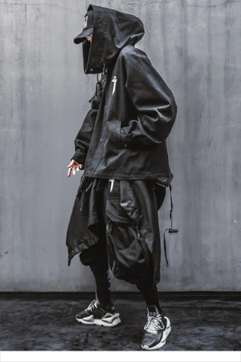 Atomic Bomb Techwear Jacket Cyberpunk Windbreaker With - Etsy