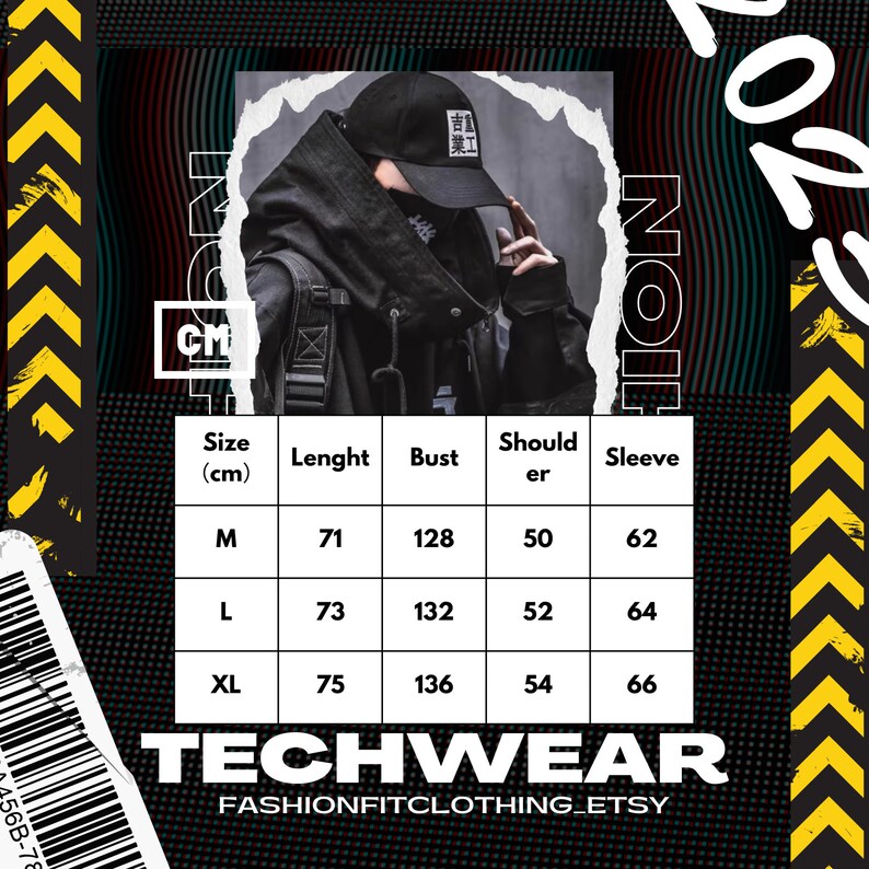 Atomic Bomb Techwear Jacket Cyberpunk Windbreaker With - Etsy