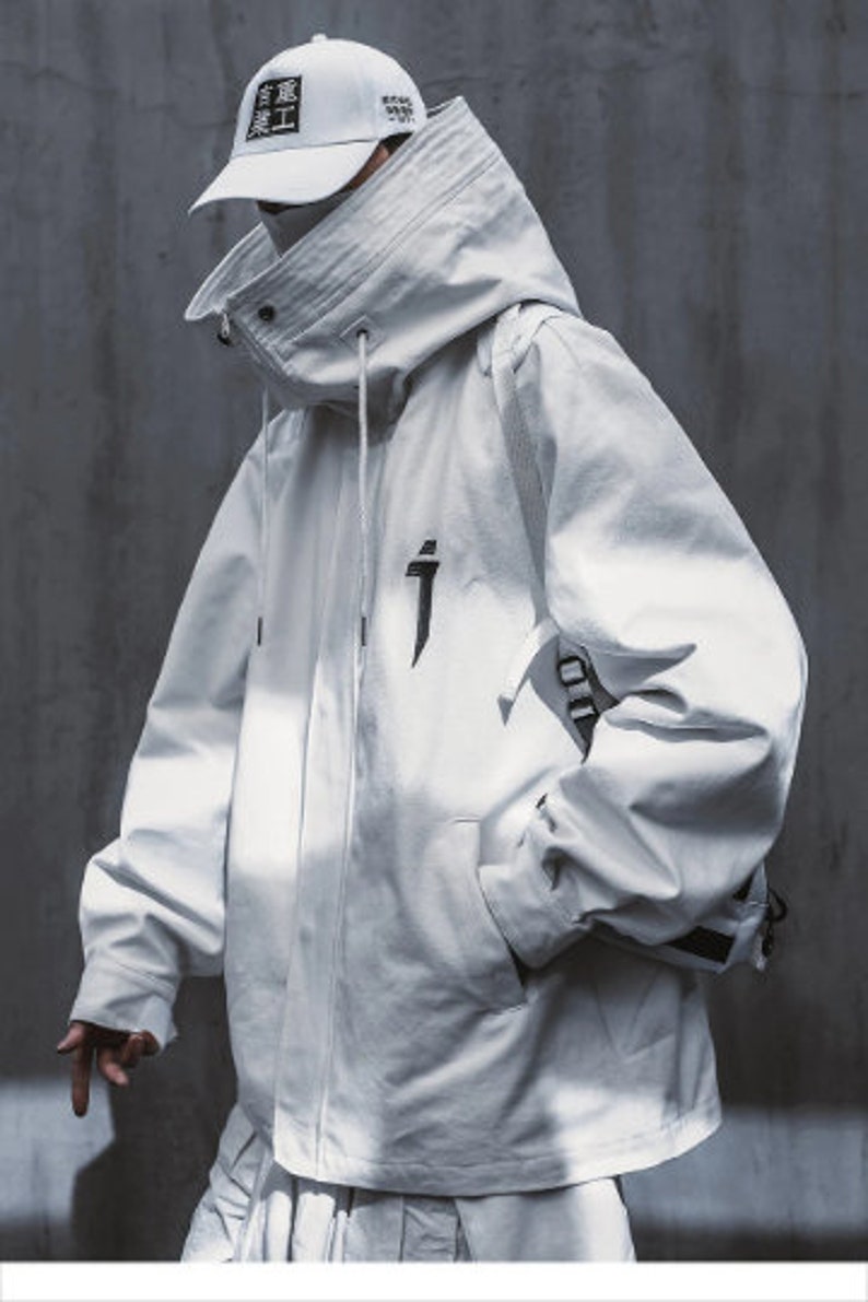 Atomic Bomb Techwear Jacket Cyberpunk Windbreaker With - Etsy
