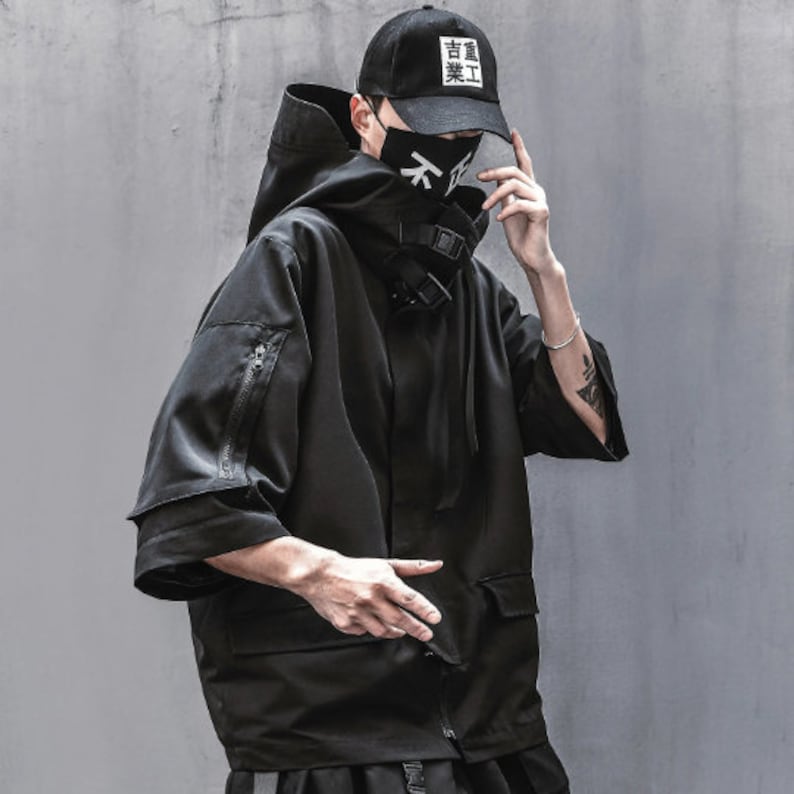 Atomic Bomb Techwear Jacket Cyberpunk Windbreaker With - Etsy